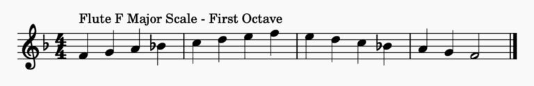 How to Play the Flute F Major Scale (Beginner Lesson)